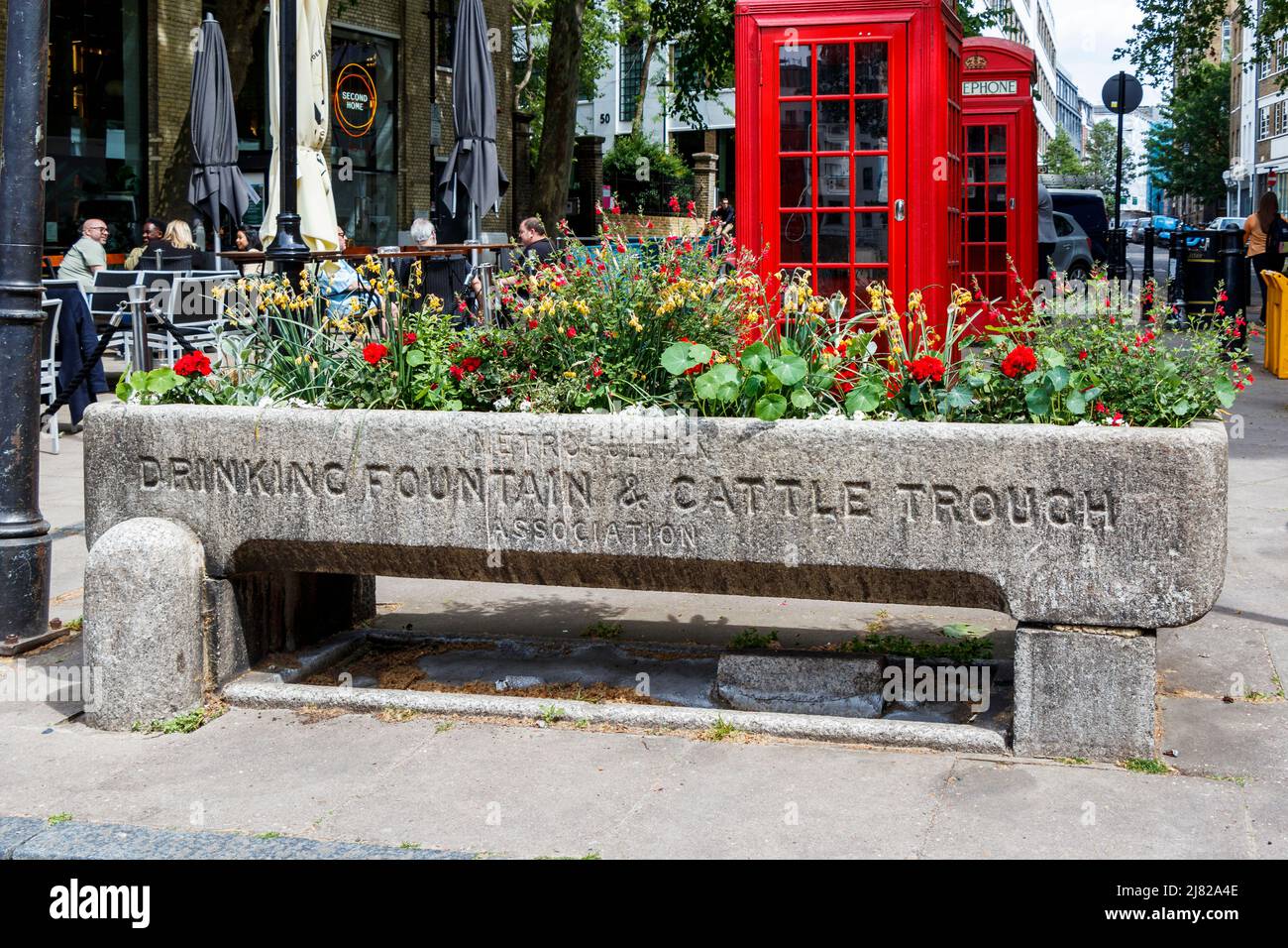 A trough of the Metropolitan Drinking Fountain and Cattle Trough ...