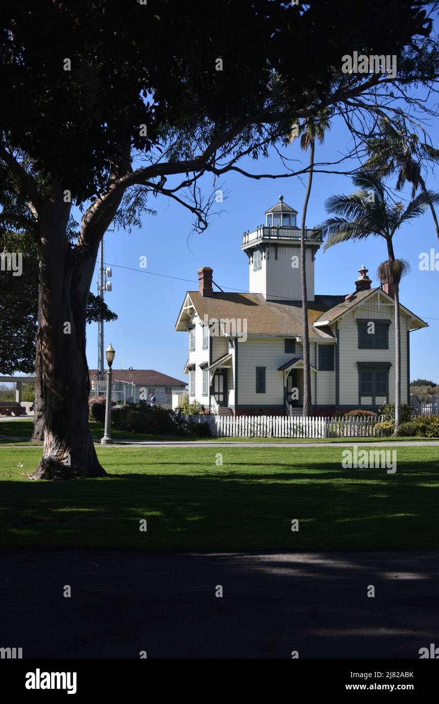 San Pedro, CA USA 2/28/2022. Point Fermin Lighthouse. Built 1874. Light ...