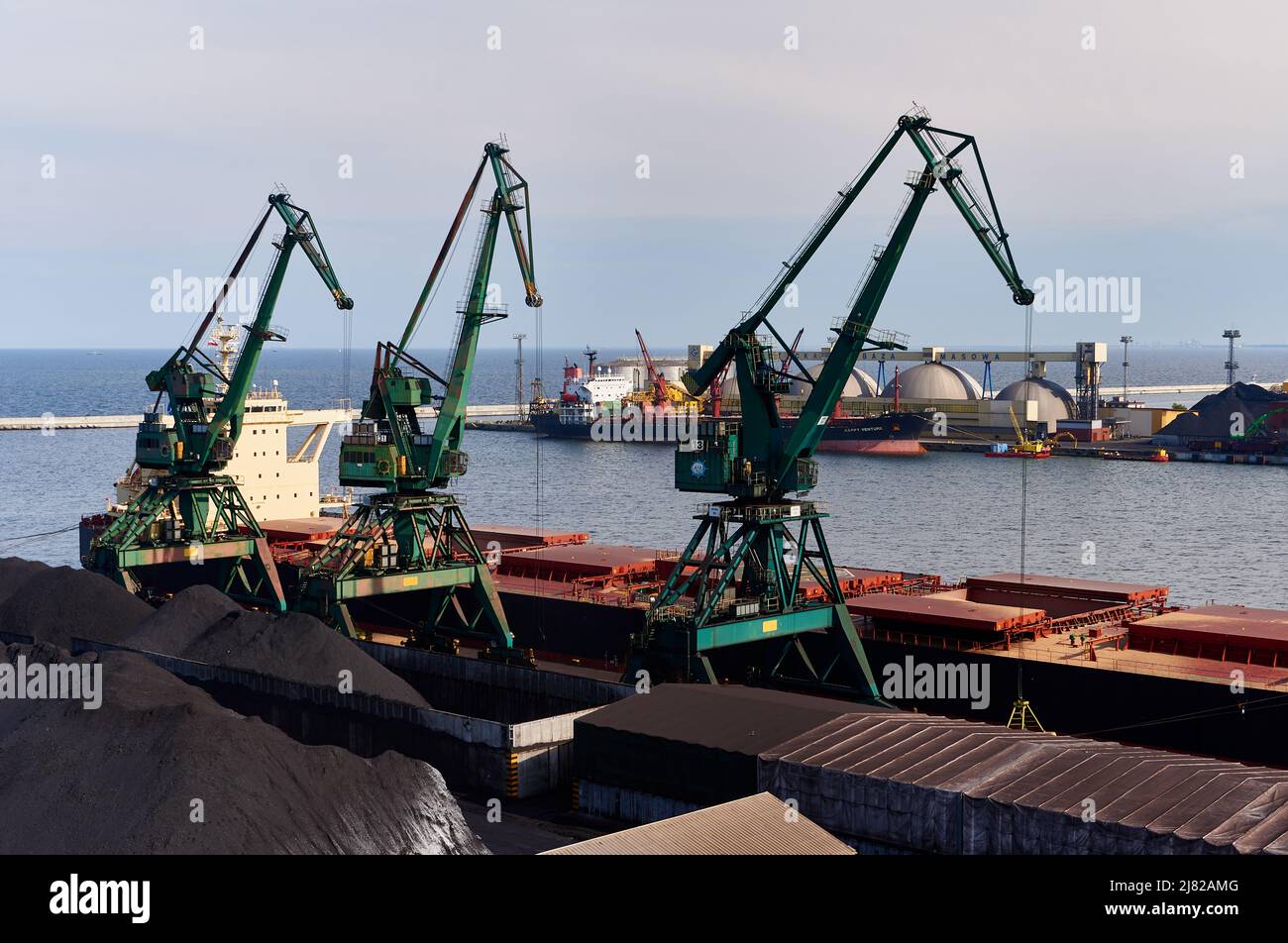 Baltic coal terminal port hi-res stock photography and images - Alamy