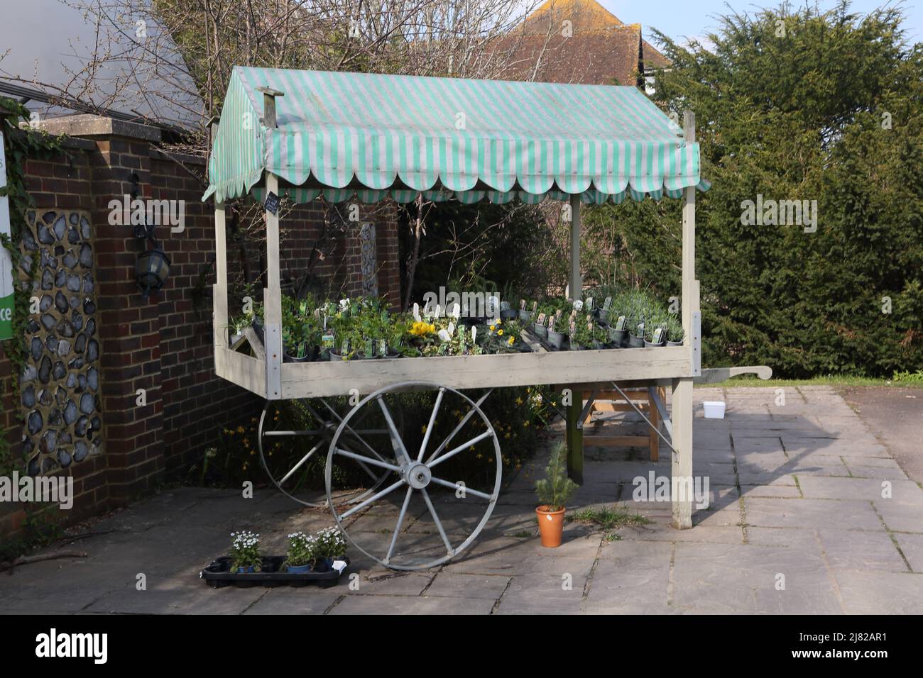 Flower cart hi-res stock photography and images - Alamy