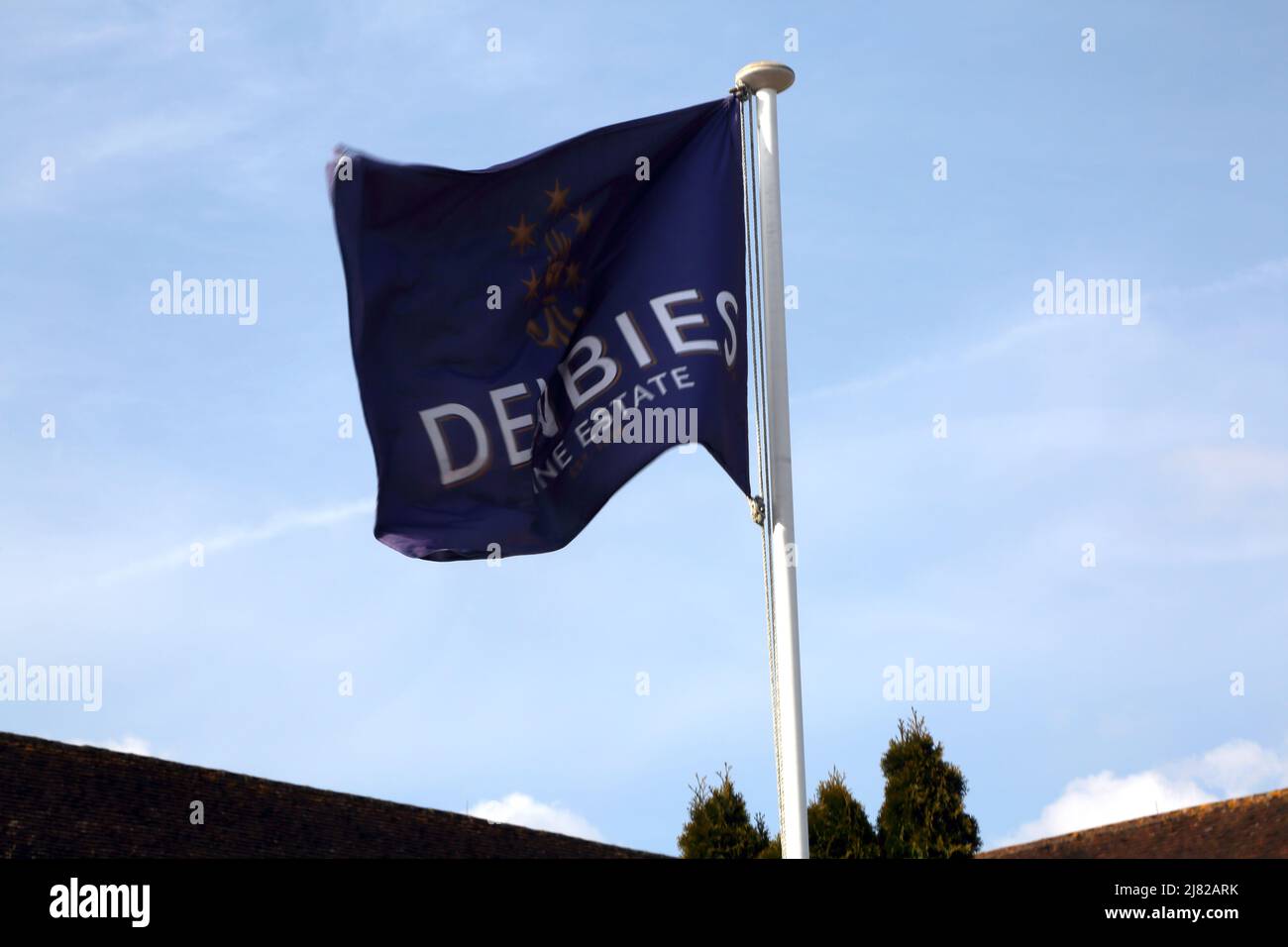 Denbies Wine Estate Flag Dorking Surrey England Stock Photo - Alamy