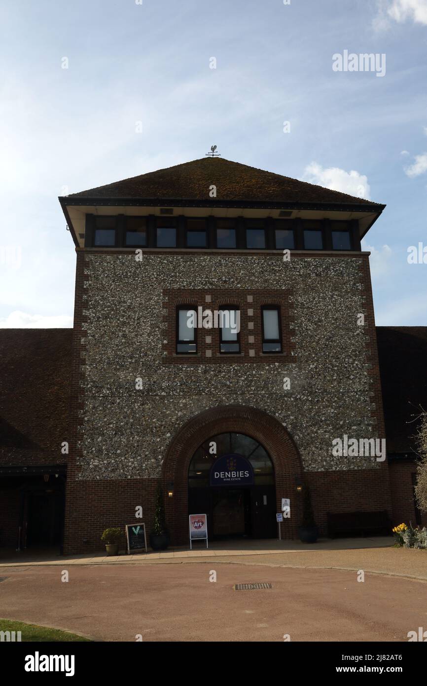 Denbies Wine Estate Visiting Centre Dorking Surrey England Stock Photo ...