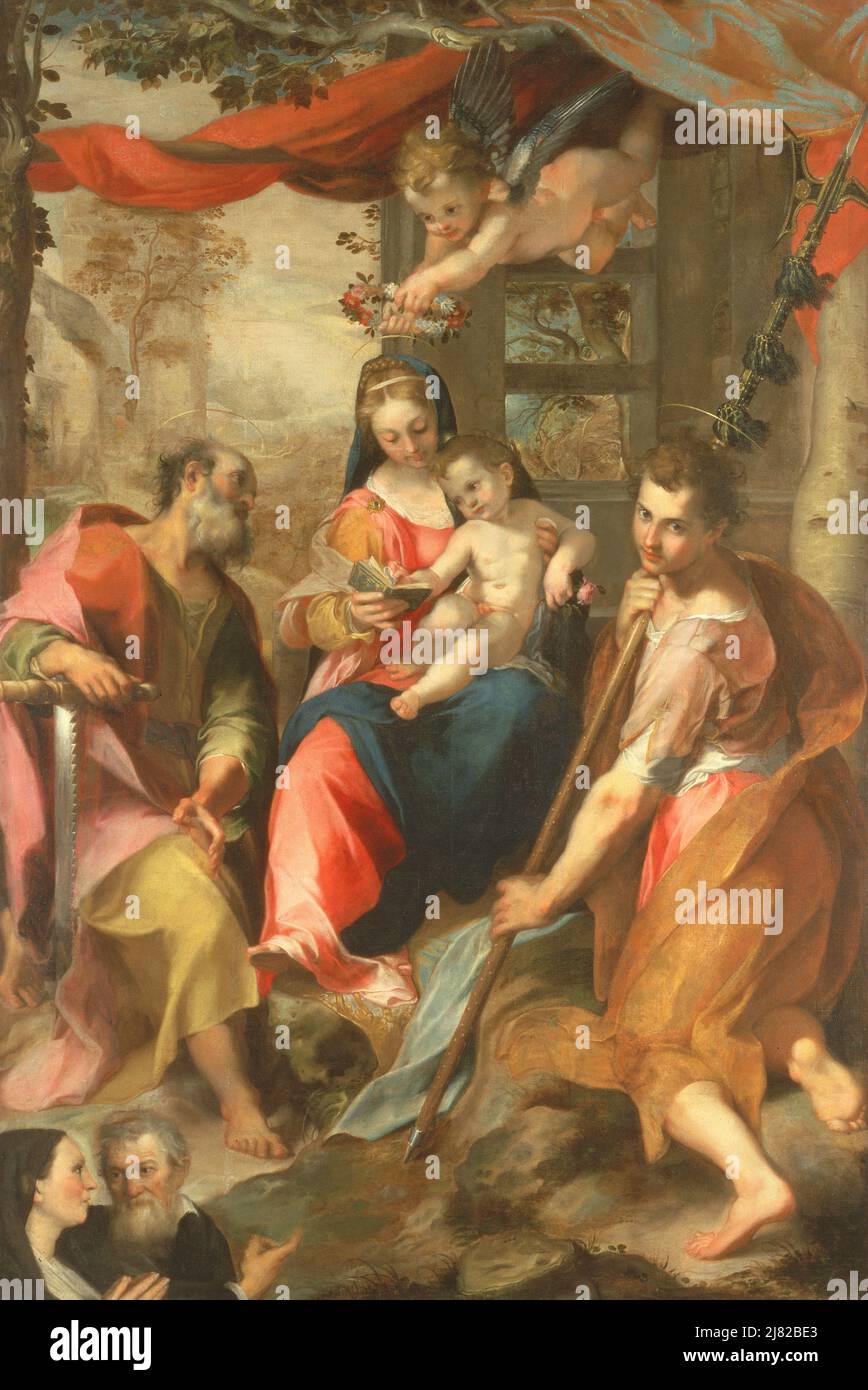 The Last Supper by Bassano, Leandro da Ponte (1557-1622); Palazzo Pitti ...