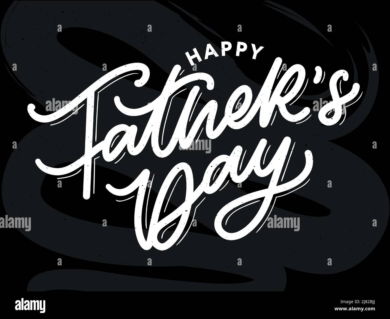 Happy Father s Day Calligraphy greeting card. Vector illustration Stock ...