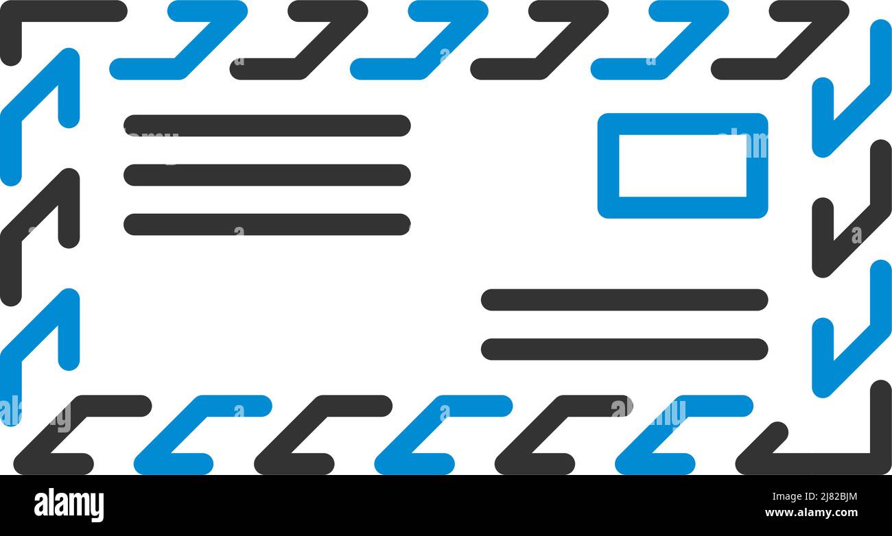 Icon Of Letter. Editable Bold Outline With Color Fill Design. Vector ...