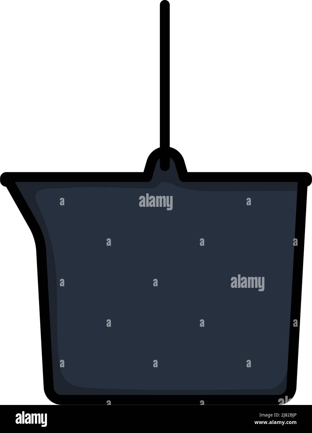 Icon Of Bucket. Editable Bold Outline With Color Fill Design. Vector ...
