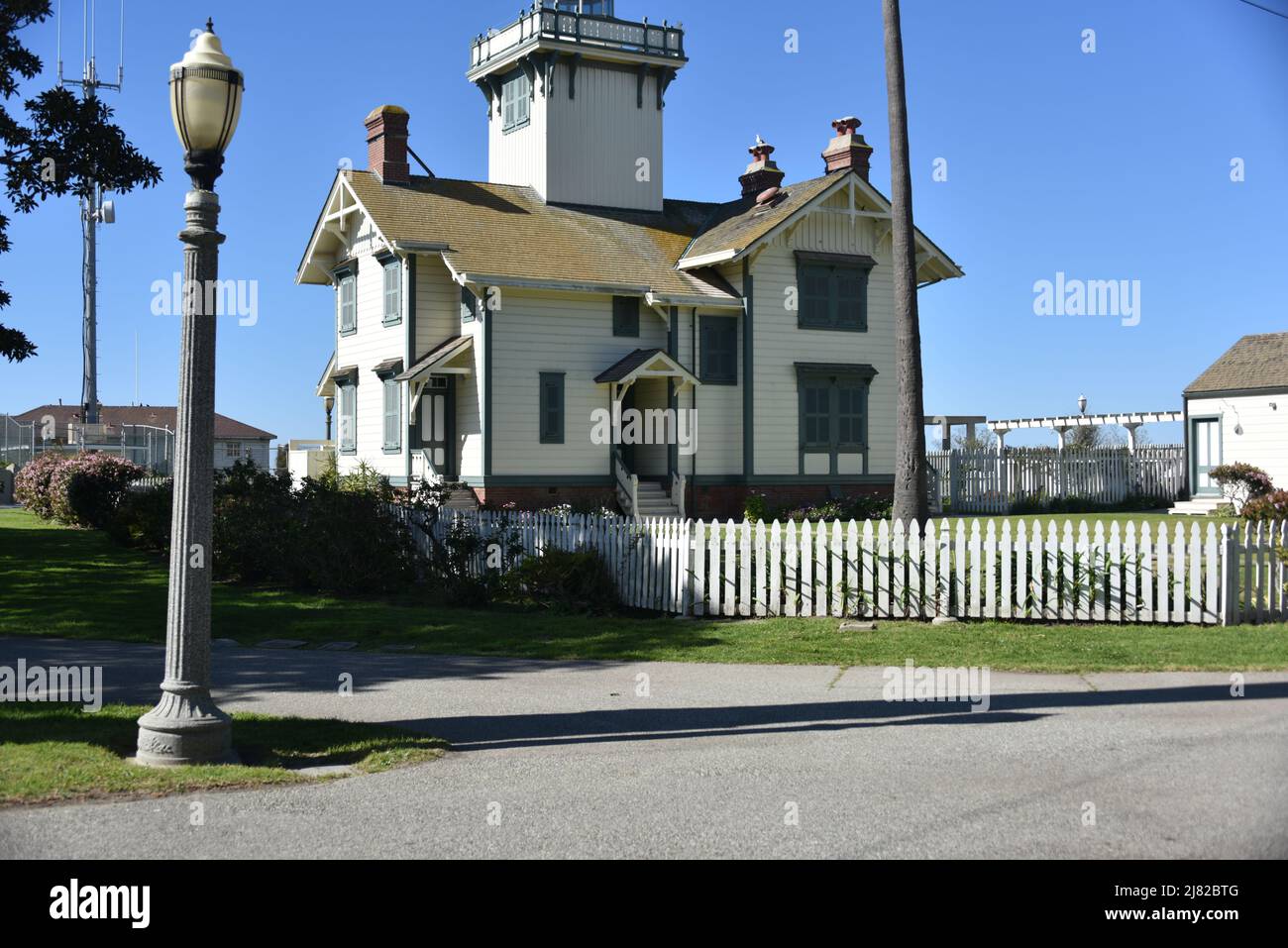 San Pedro, CA USA 2/28/2022. Point Fermin Lighthouse. Built 1874. Light ...