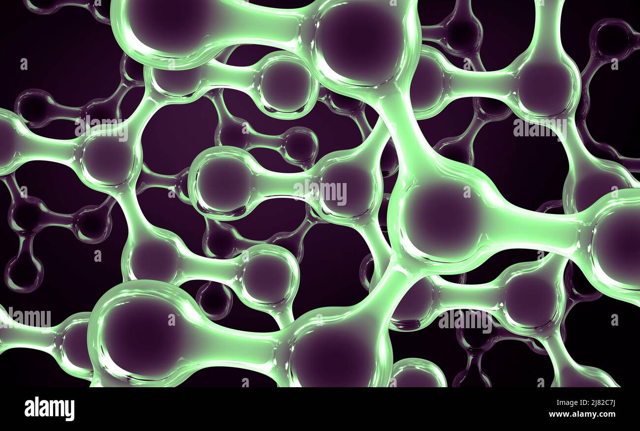 Molecular lattice, scientific laboratory research, modern chemistry ...