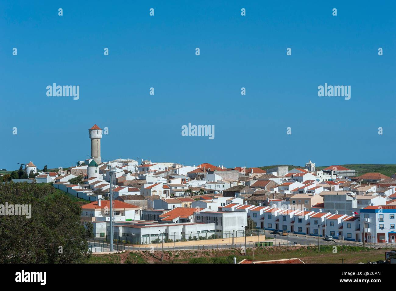 City view of Vila do Bispo, Algarve, Portugal, Europe Stock Photo - Alamy