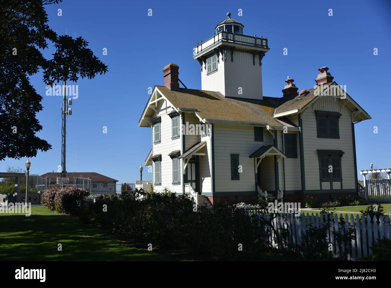 San Pedro, CA USA 2/28/2022. Point Fermin Lighthouse. Built 1874. Light ...