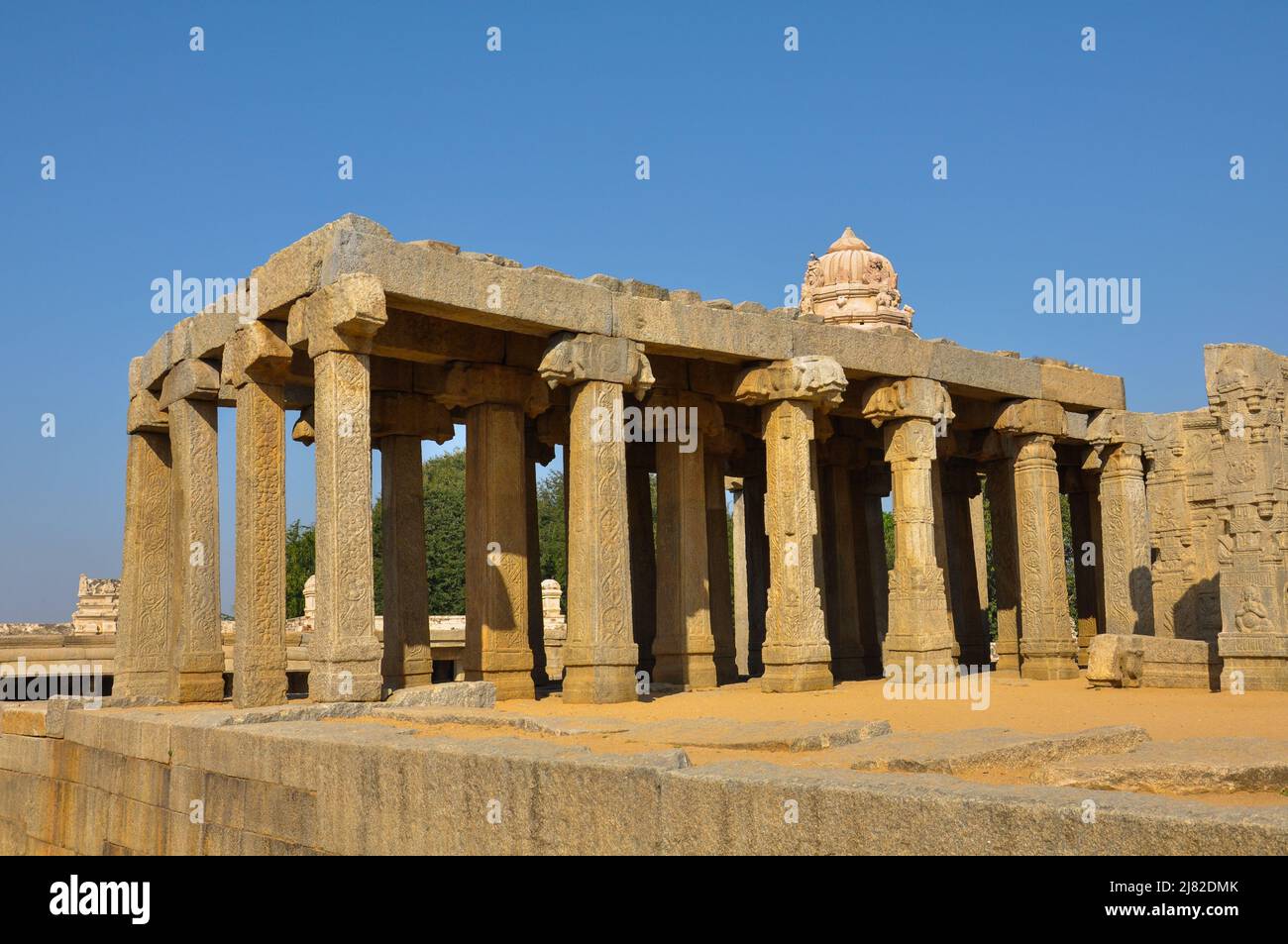 Historical architectural structure built in ancient India in a small ...