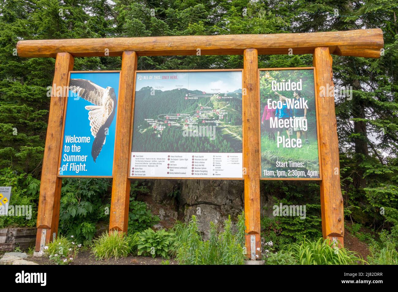 Map of grouse mountain hi-res stock photography and images - Alamy