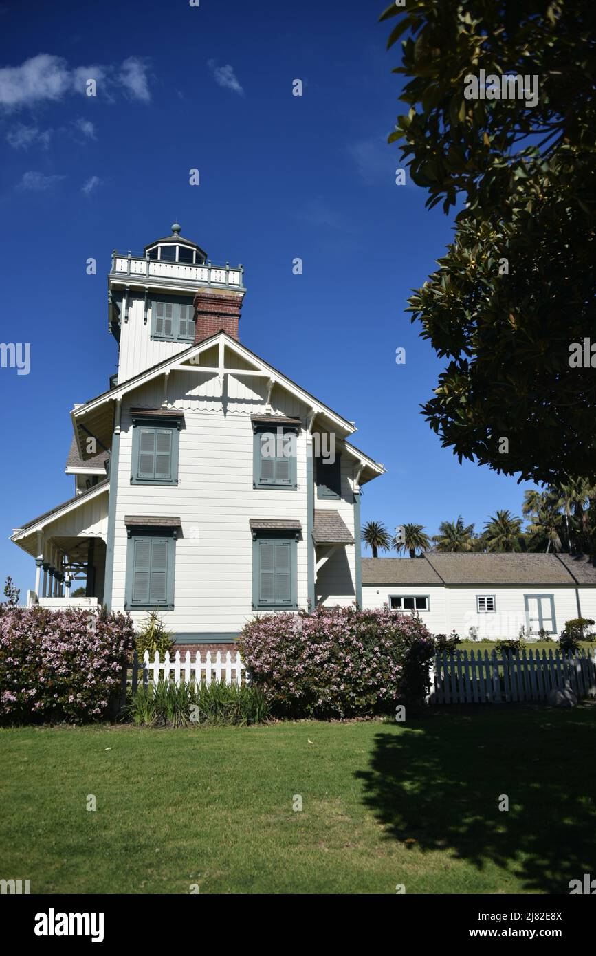 San Pedro, CA USA 2/28/2022. Point Fermin Lighthouse. Built 1874. Light turned off in 1941 for ...