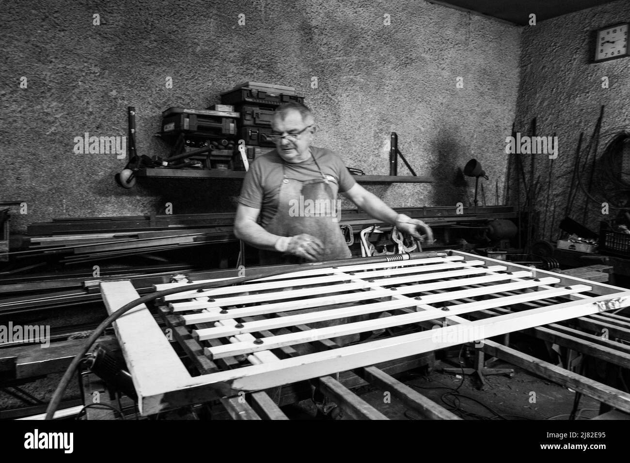 Italy, Ossona, Emilio Porrati blacksmith Stock Photo - Alamy