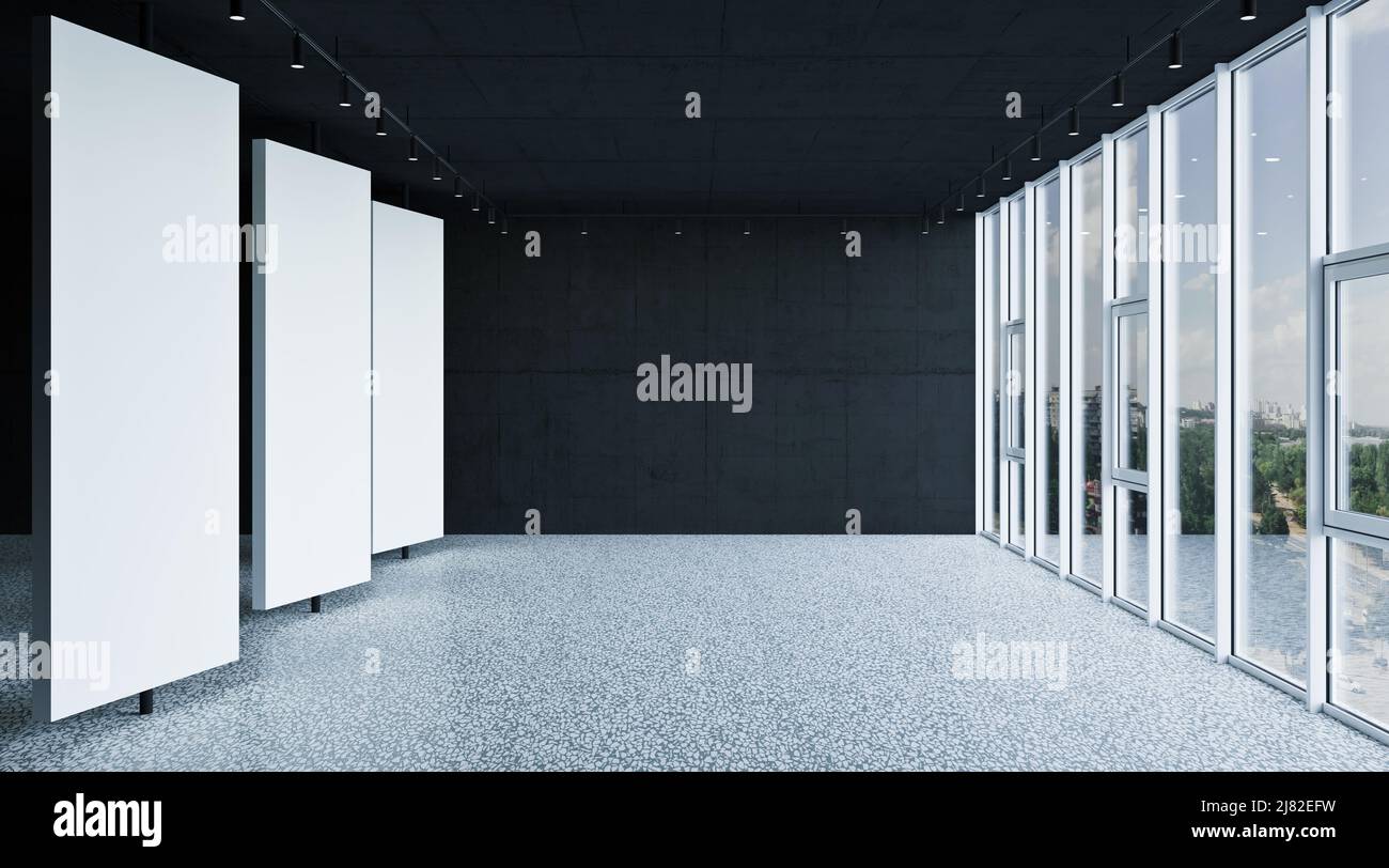 3 D rendering Poster in room Stock Photo - Alamy