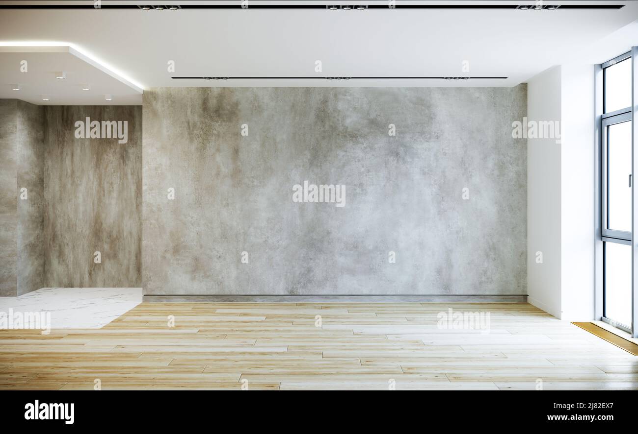 Moving house, apartment interior. 3D rendering imege Stock Photo - Alamy