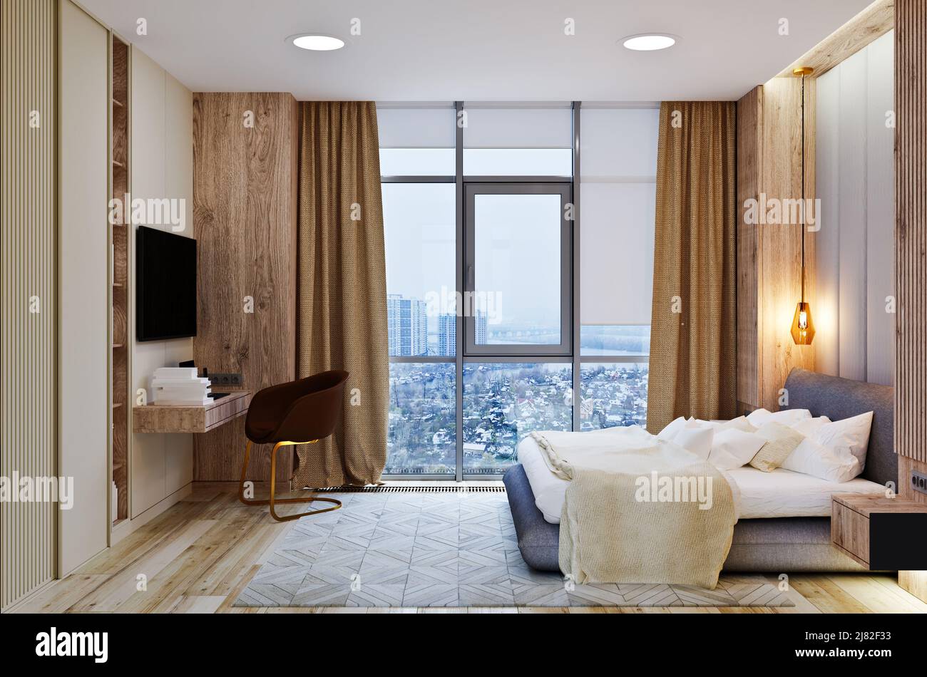 Empty room bed sink hi-res stock photography and images - Alamy