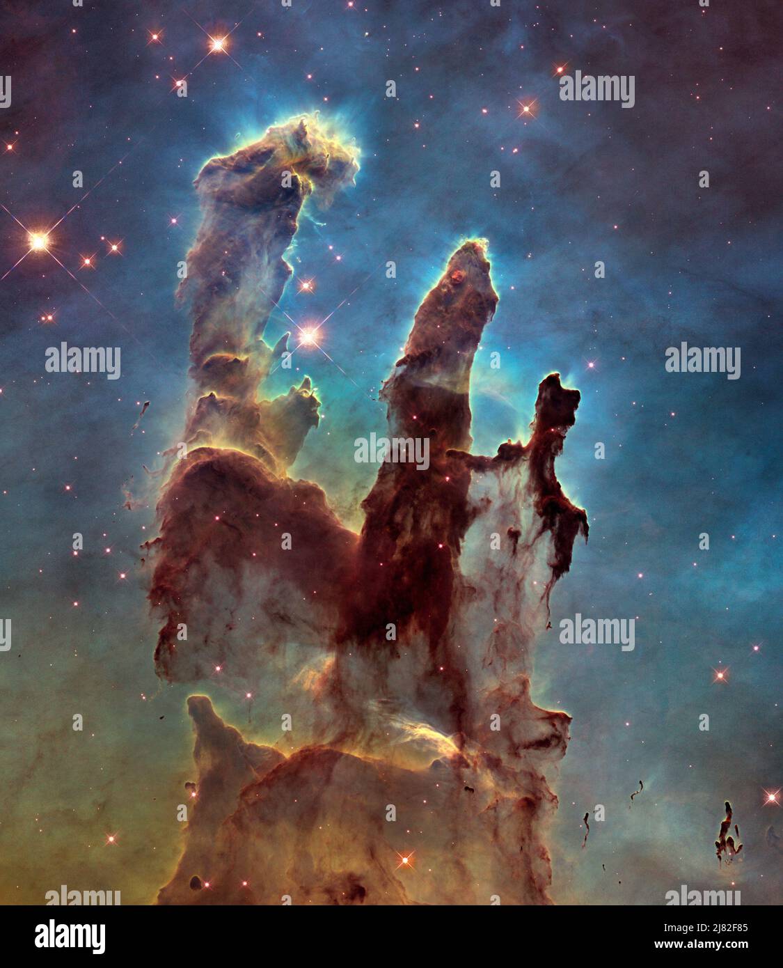 The Eagle Nebula M16 in the constellation of Serpens. Elements of this ...