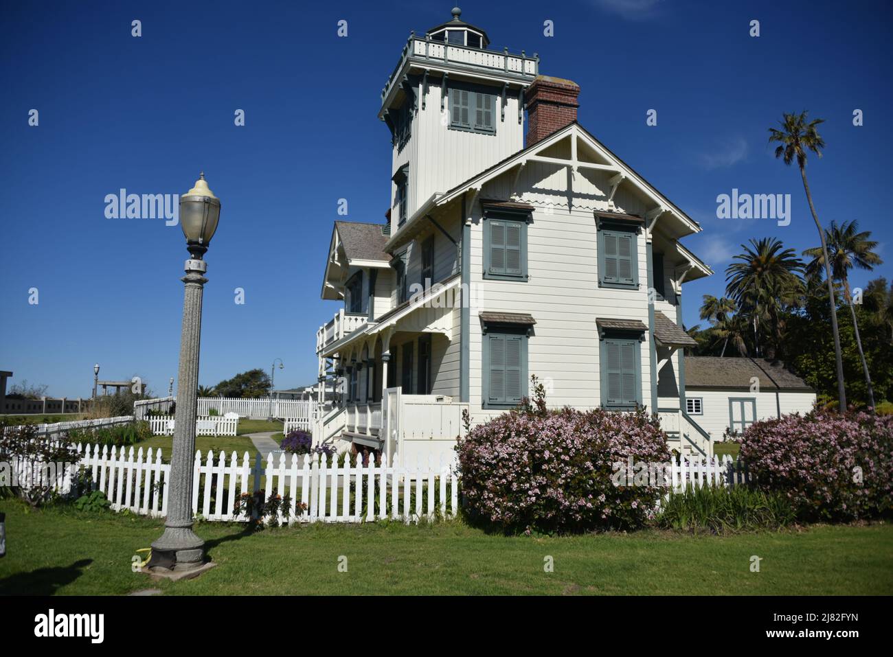 San Pedro, CA USA 2/28/2022. Point Fermin Lighthouse. Built 1874. Light ...