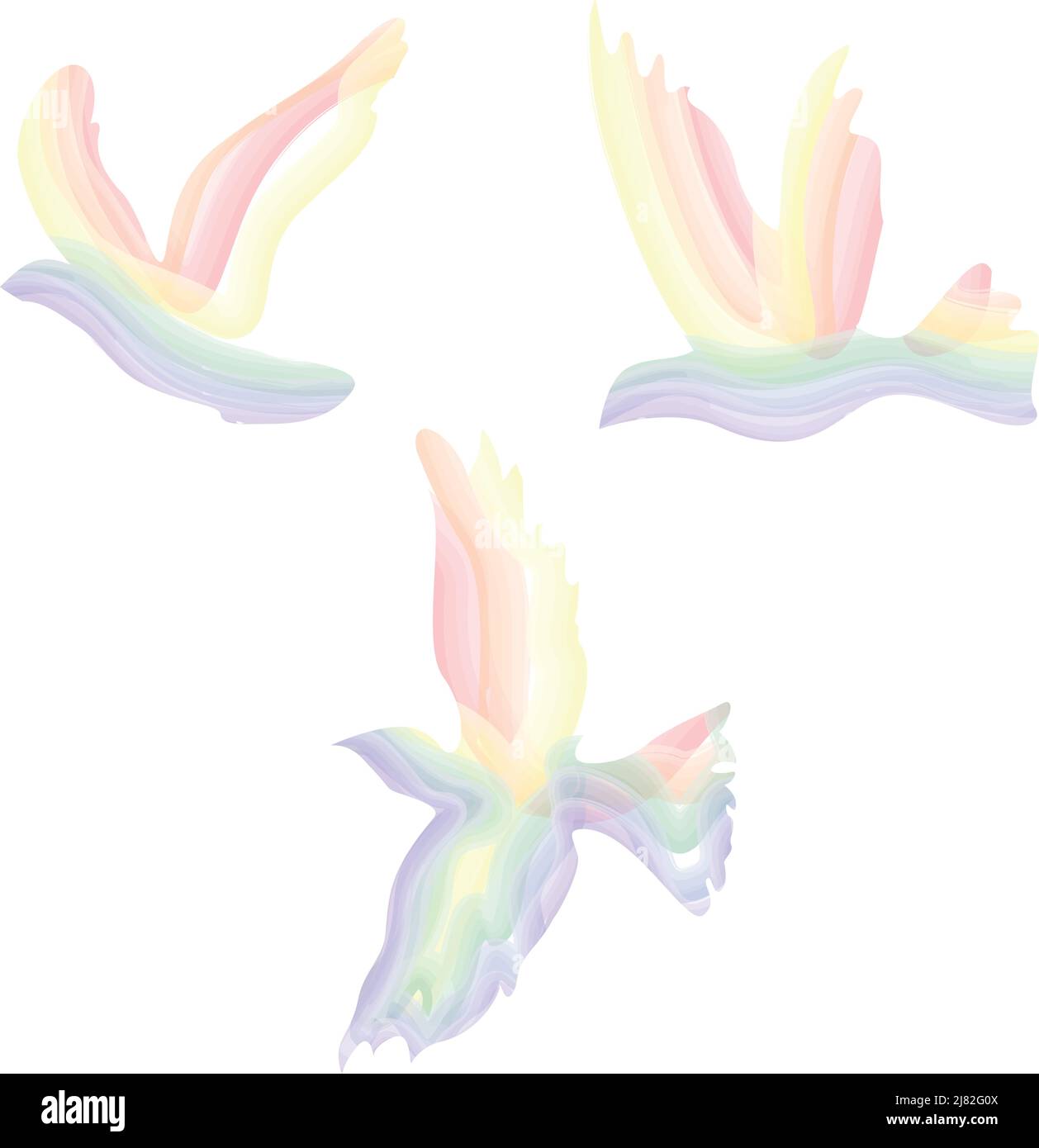 Rainbow flag and dove hi-res stock photography and images - Alamy