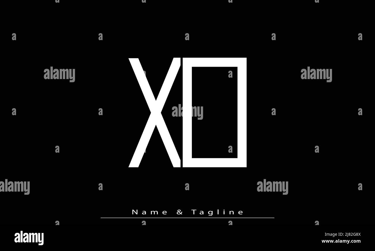 Letter xo logo hi-res stock photography and images - Alamy