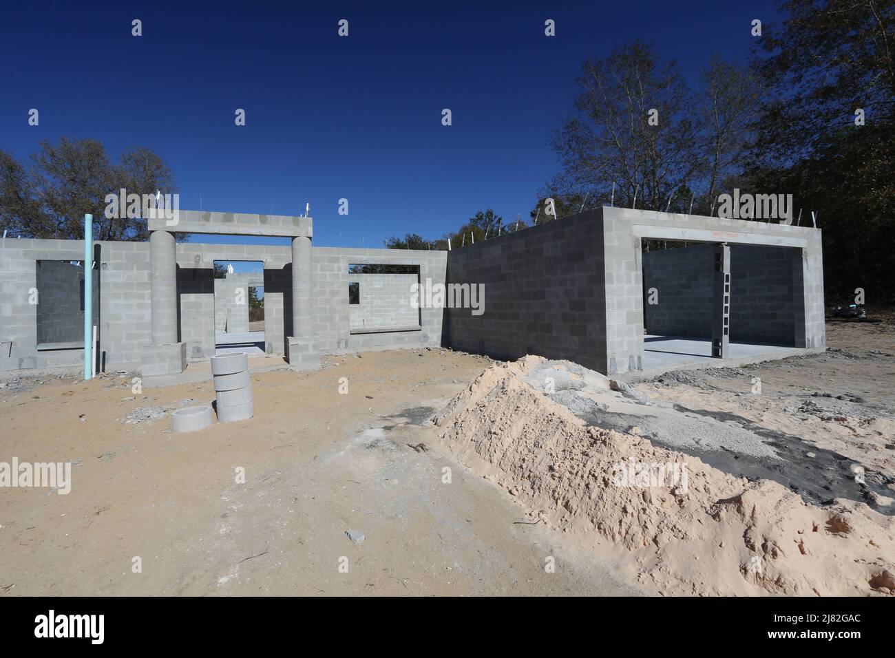 New home construction in central Florida Stock Photo - Alamy