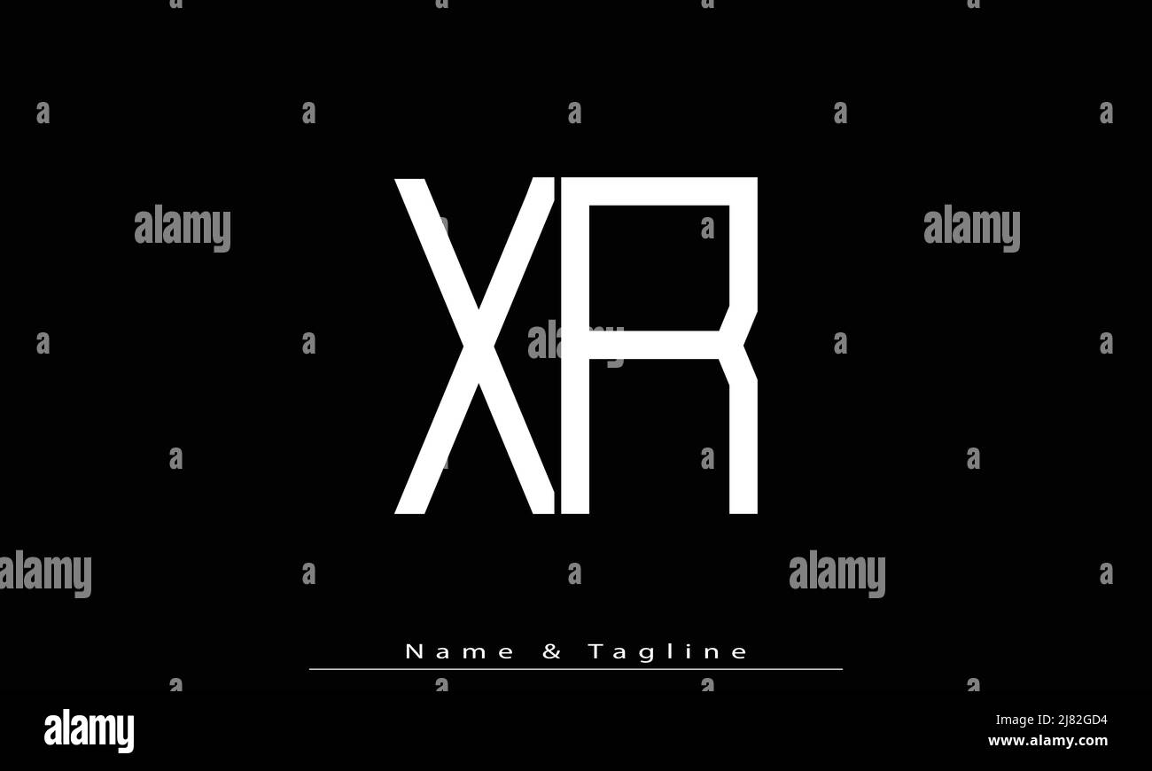 Alphabet letters Initials Monogram logo XR , RX Stock Vector Image ...
