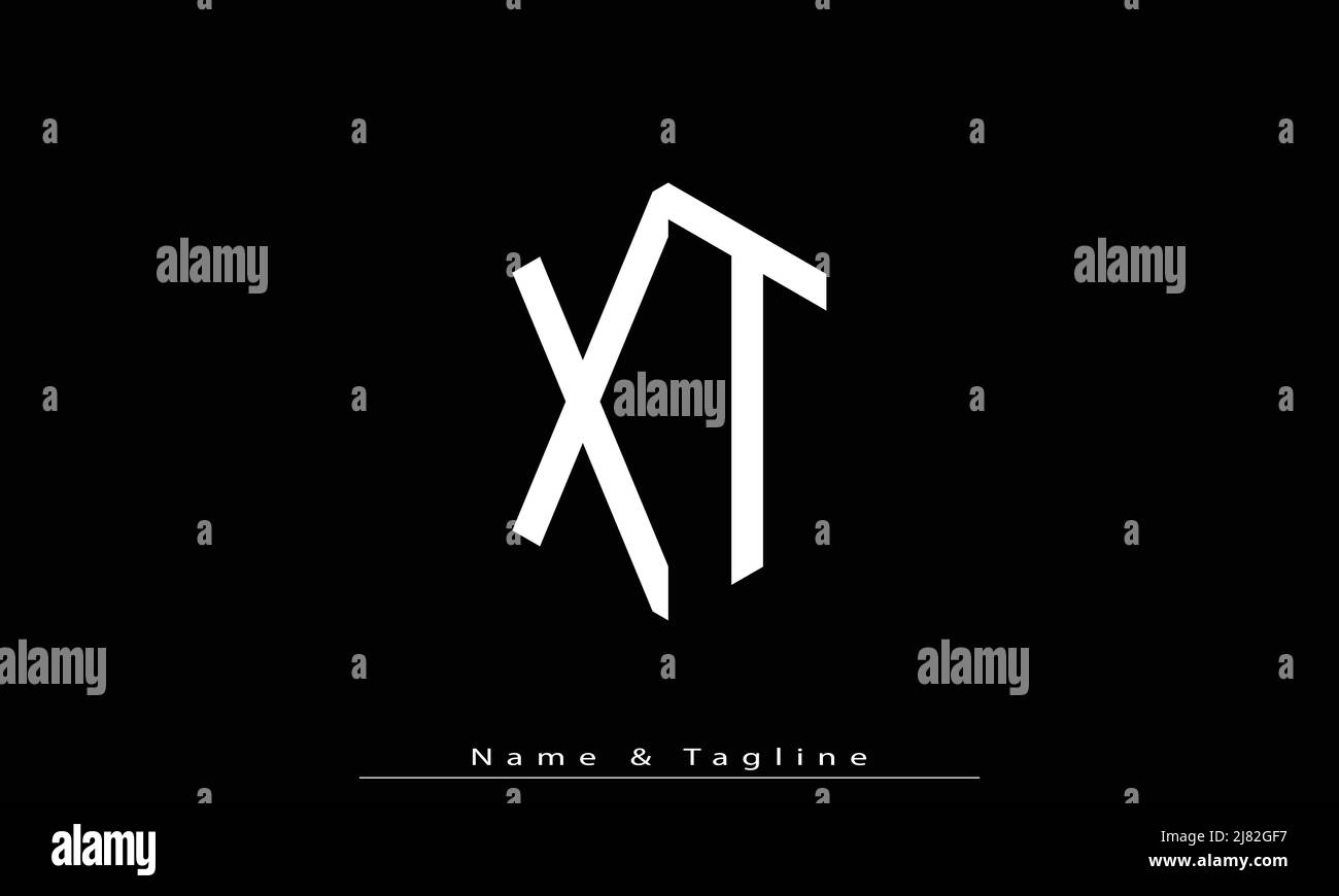 Alphabet letters Initials Monogram logo XT , TX Stock Vector Image ...
