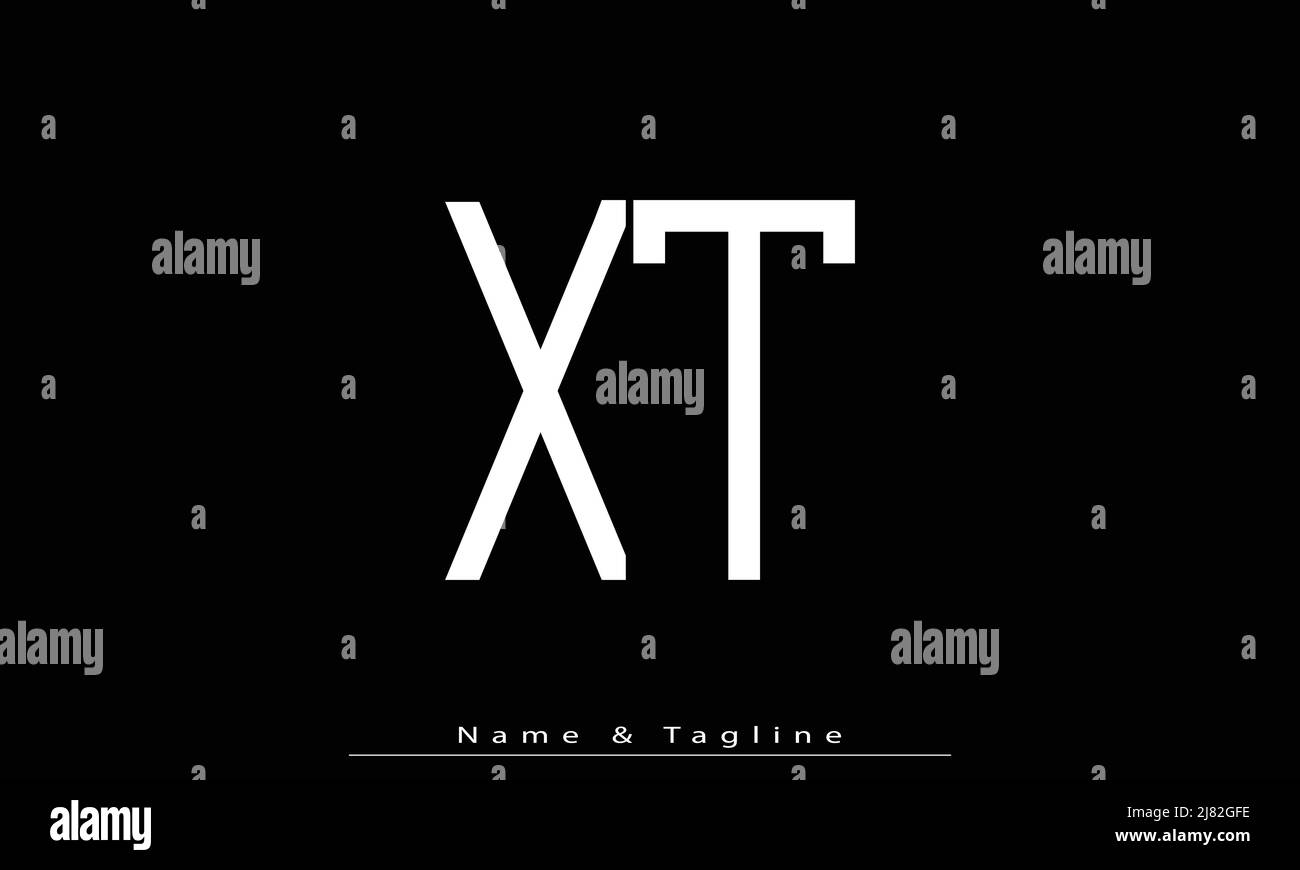 Letter xt logo hi-res stock photography and images - Alamy