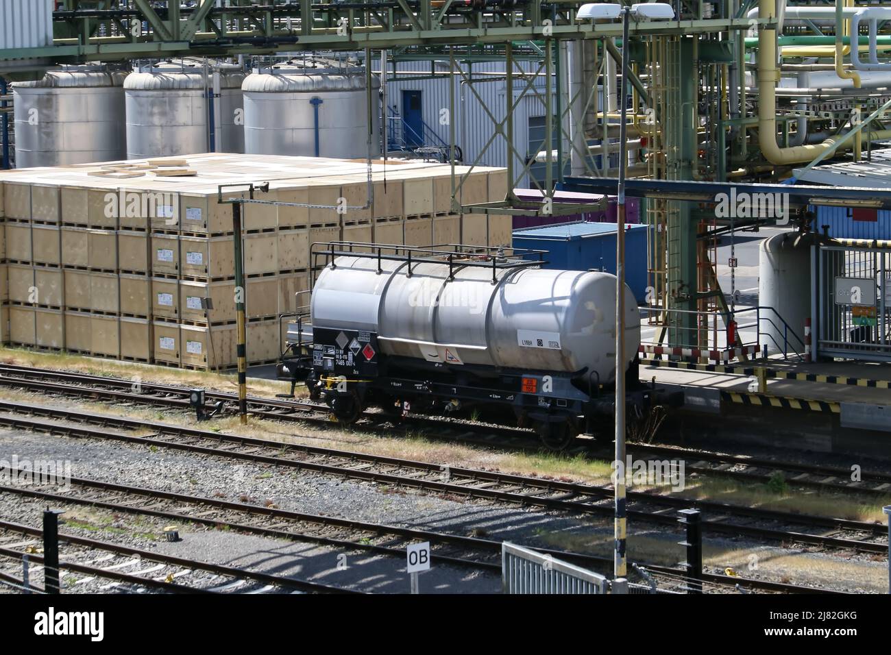 tanks in the factory Stock Photo - Alamy