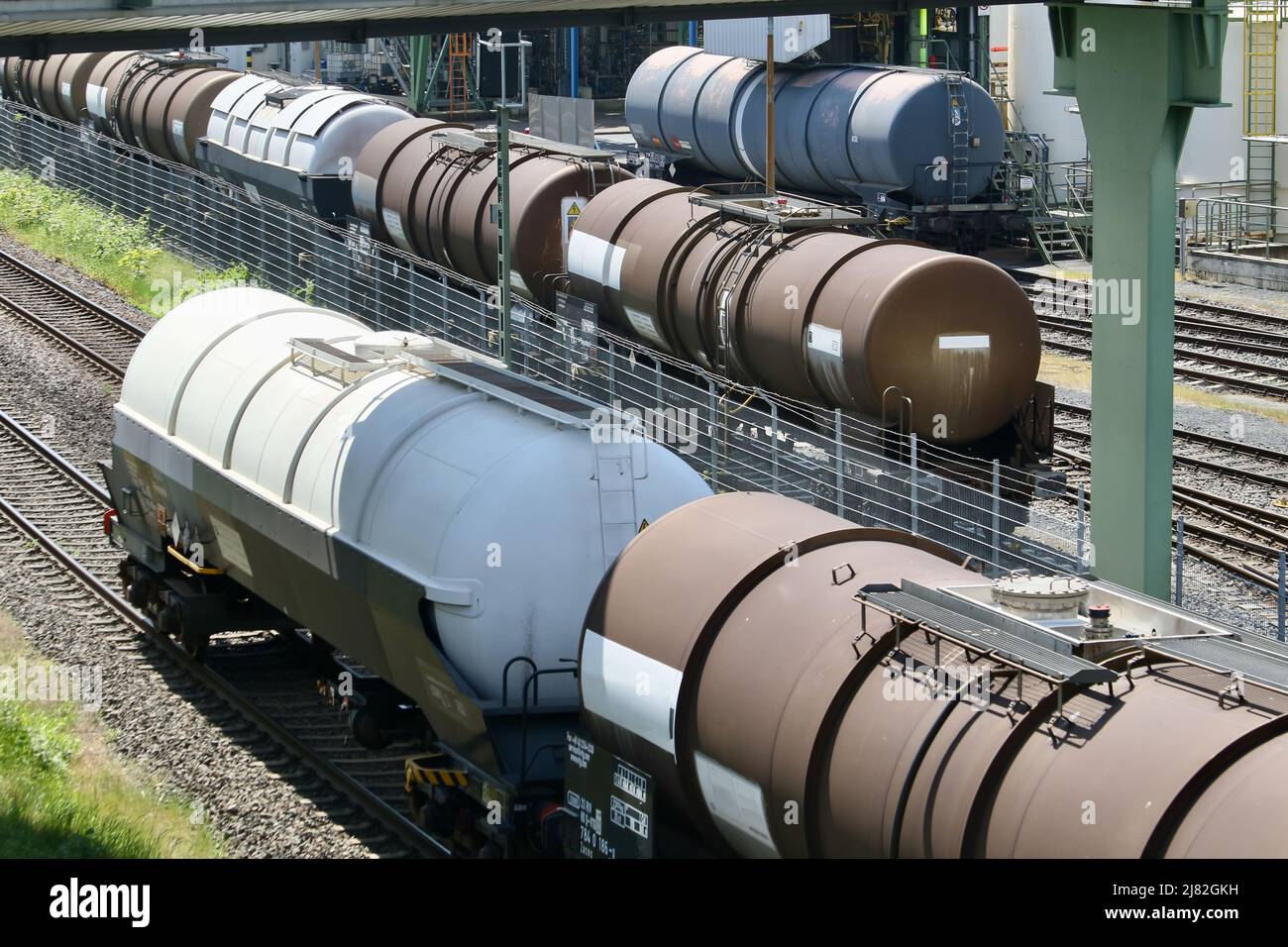Storage tanks oil refinery germany hi-res stock photography and images ...