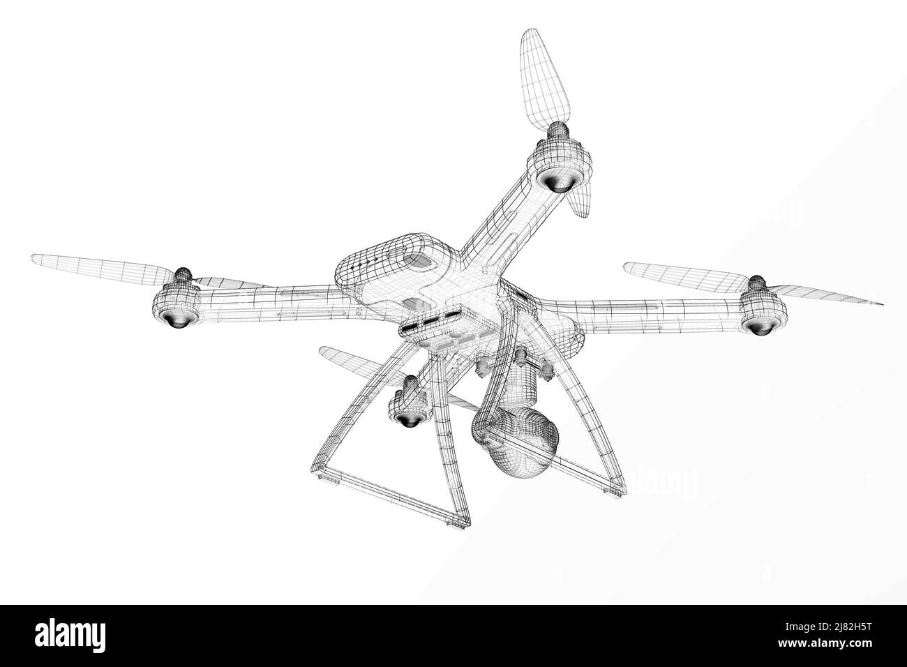 drone 3d model Stock Photo - Alamy