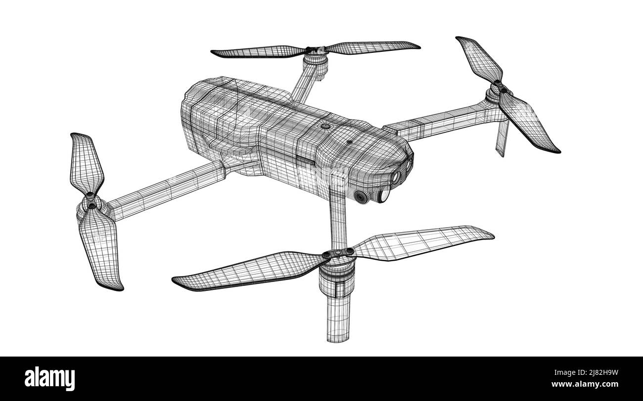 drone 3d model Stock Photo - Alamy