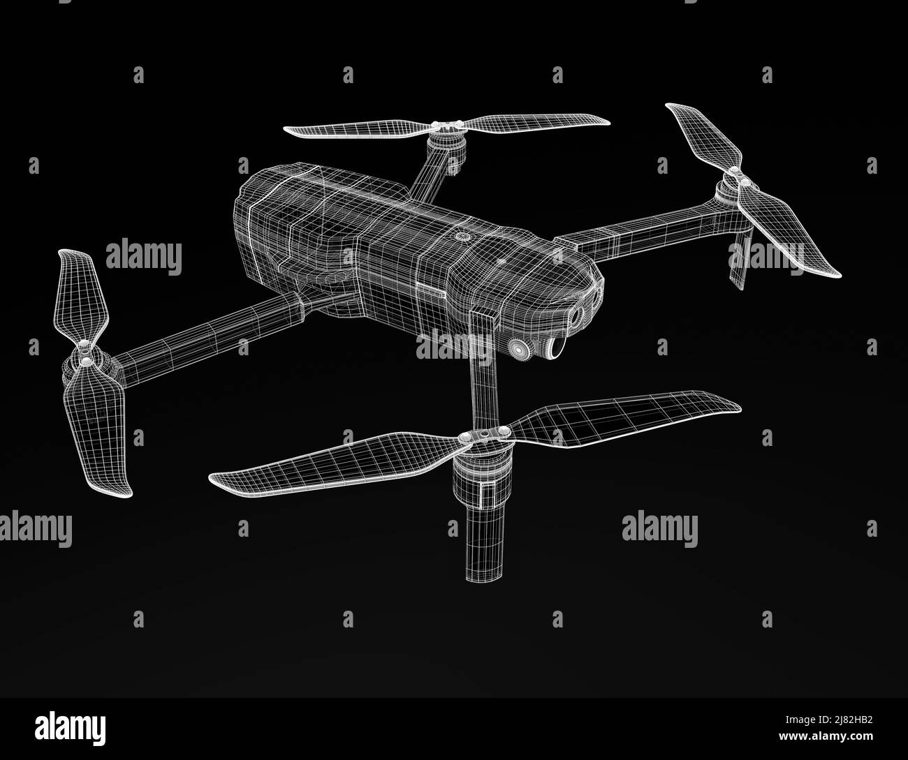 drone 3d model Stock Photo - Alamy