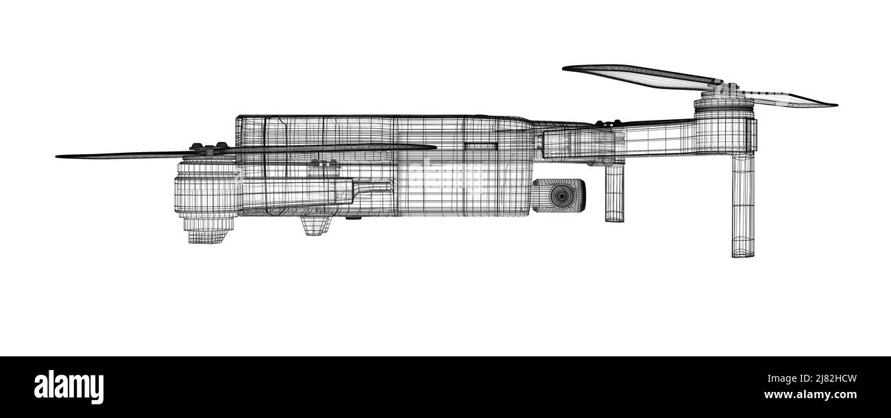 drone 3d model Stock Photo - Alamy