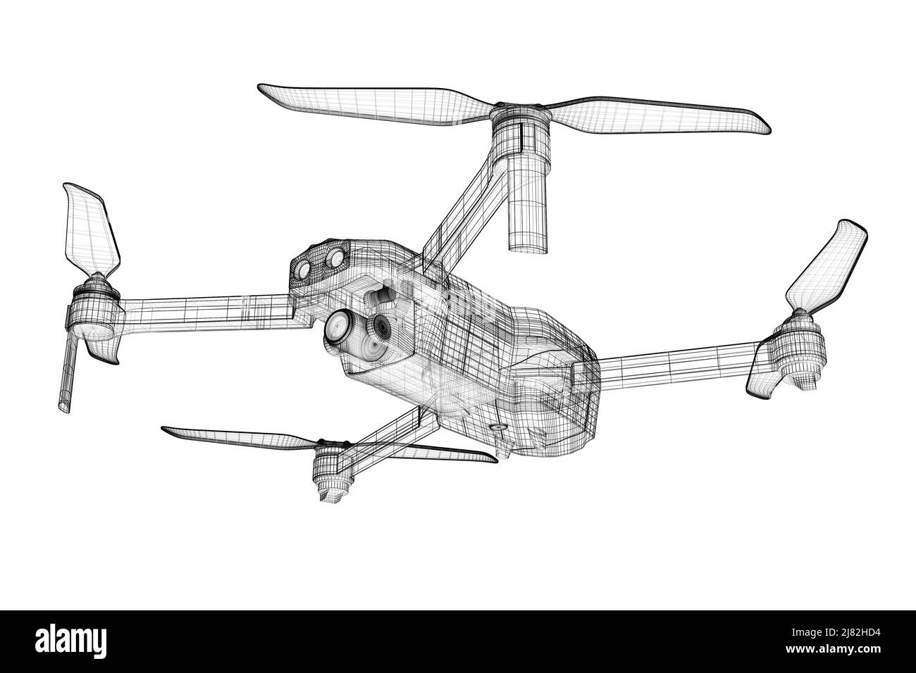 drone 3d model Stock Photo - Alamy