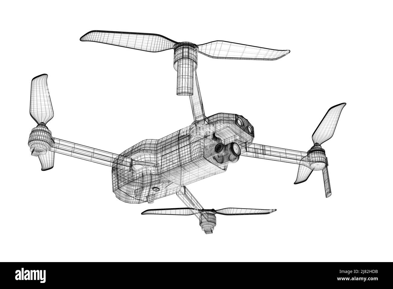 drone 3d model Stock Photo - Alamy