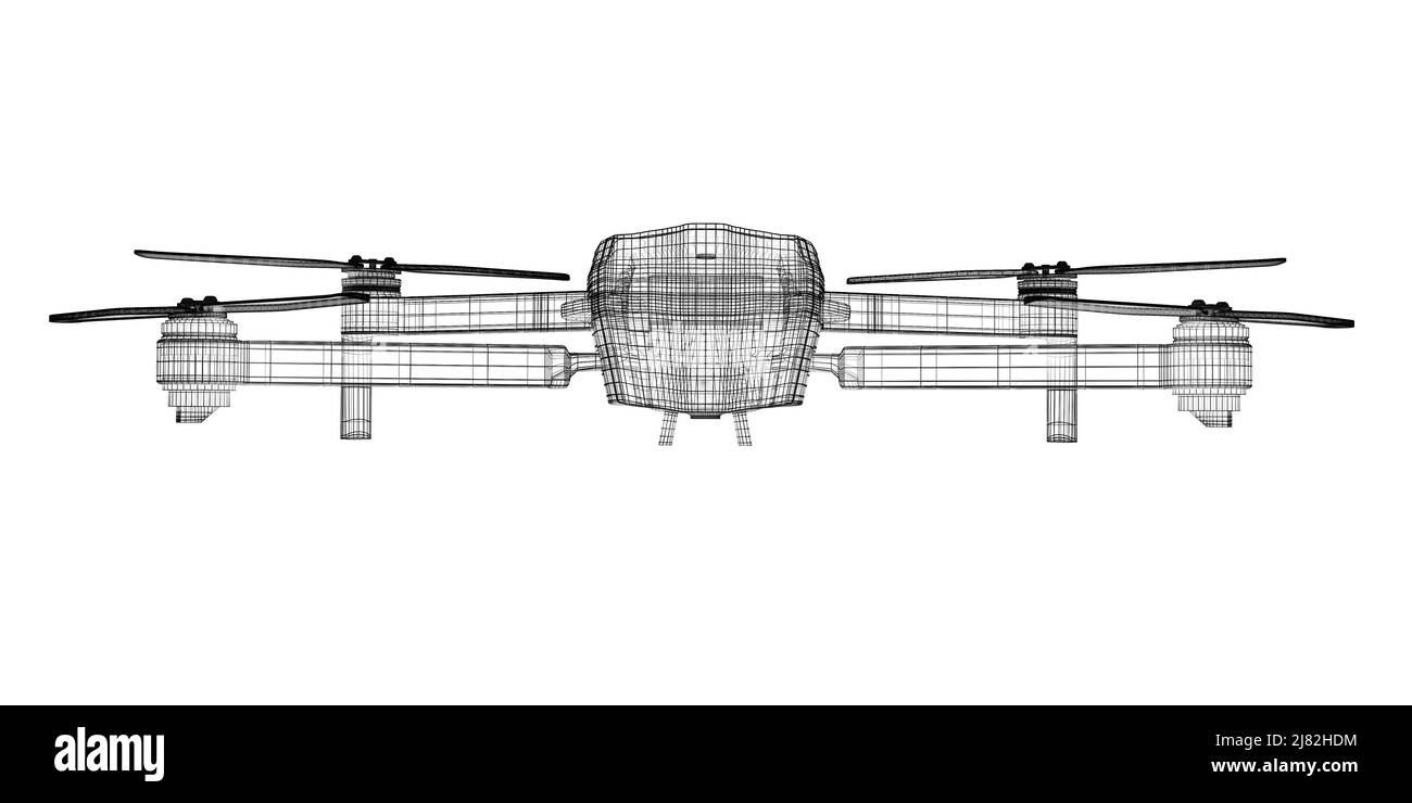 drone 3d model Stock Photo - Alamy