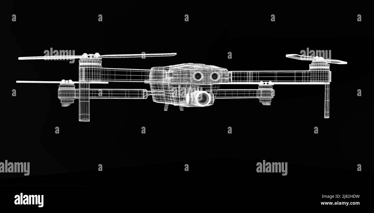 drone 3d model Stock Photo - Alamy