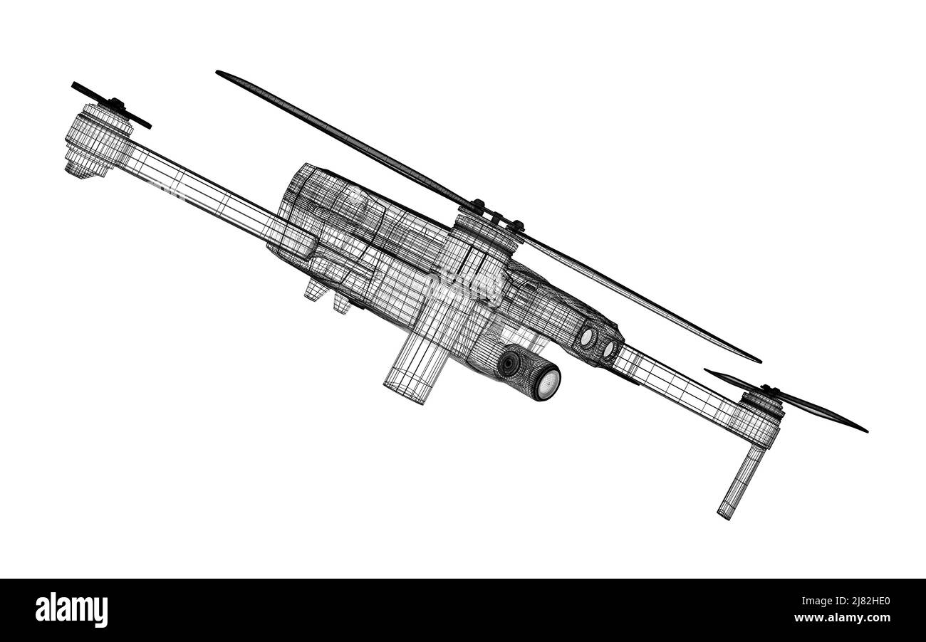 drone 3d model Stock Photo - Alamy