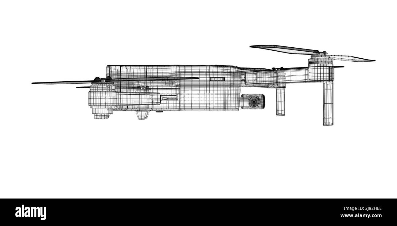 drone 3d model Stock Photo - Alamy