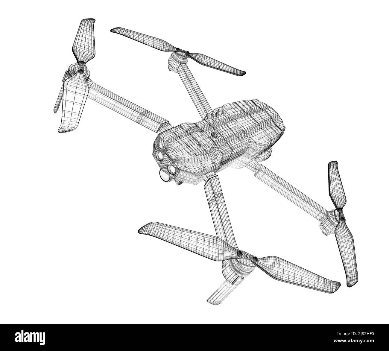 drone 3d model Stock Photo - Alamy
