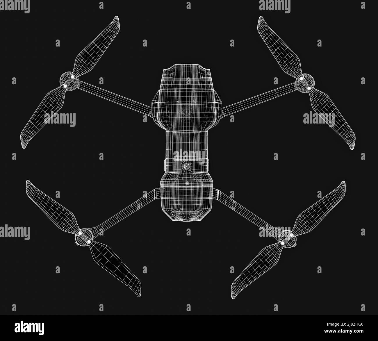 drone 3d model Stock Photo - Alamy