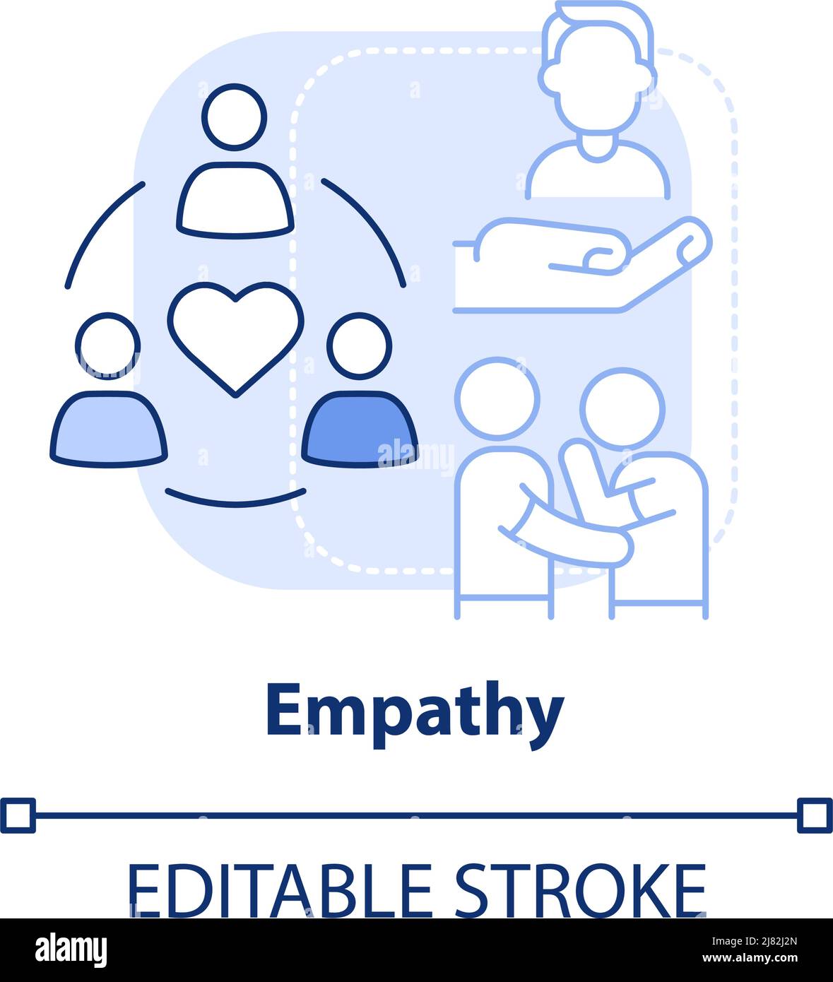 Empathy light blue concept hi-res stock photography and images - Alamy