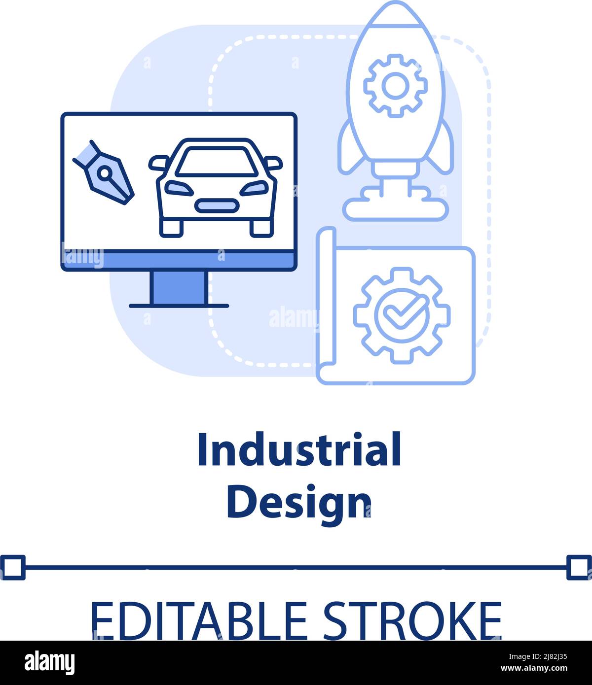 Industrial design light blue concept icon Stock Vector Image & Art - Alamy