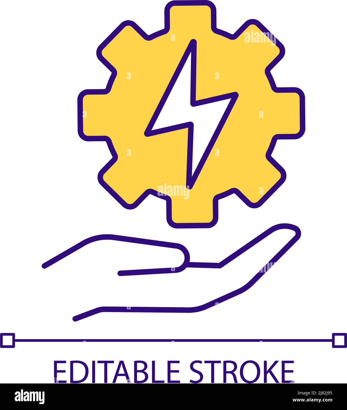 Electric power industry RGB color icon Stock Vector Image & Art - Alamy