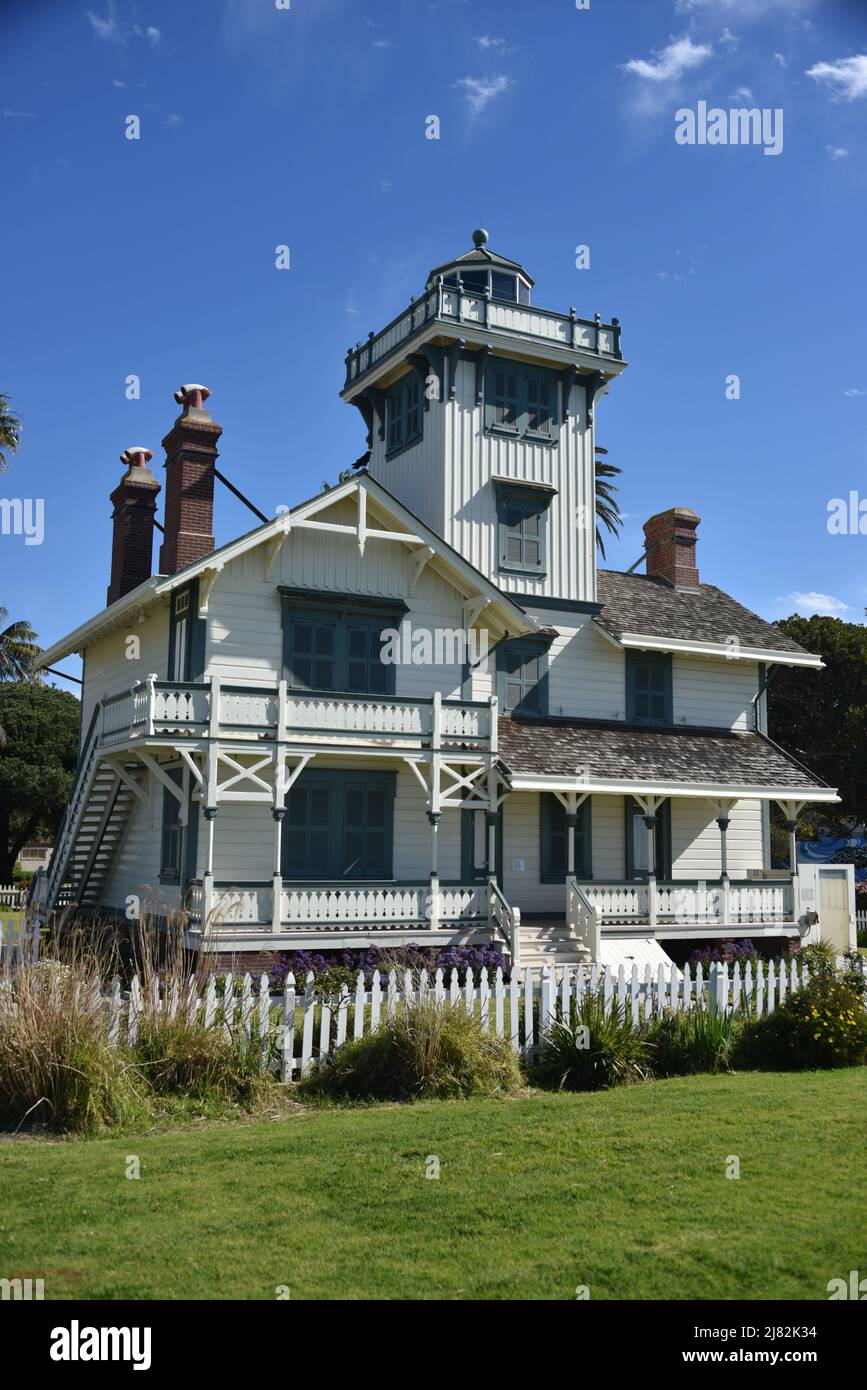 San Pedro, CA USA 2/28/2022. Point Fermin Lighthouse. Built 1874. Light ...