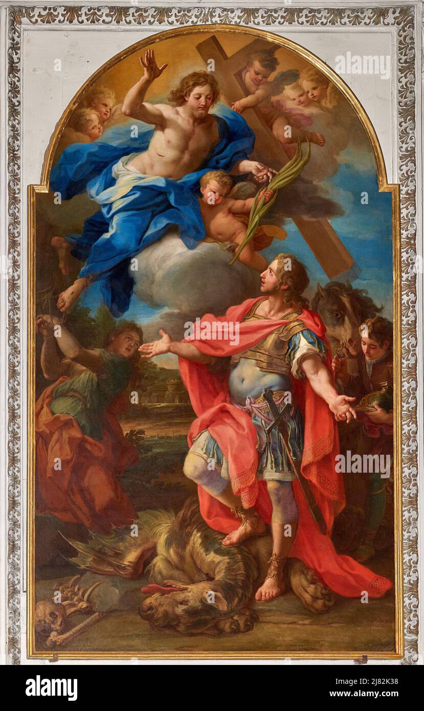 San Giorgio - olio su tela - Sebastiano Conca - XVIII secolo - Siena ...