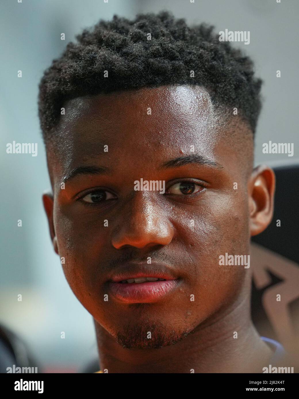 Ansu Fati of FC Barcelona on the bench during the La Liga match between ...