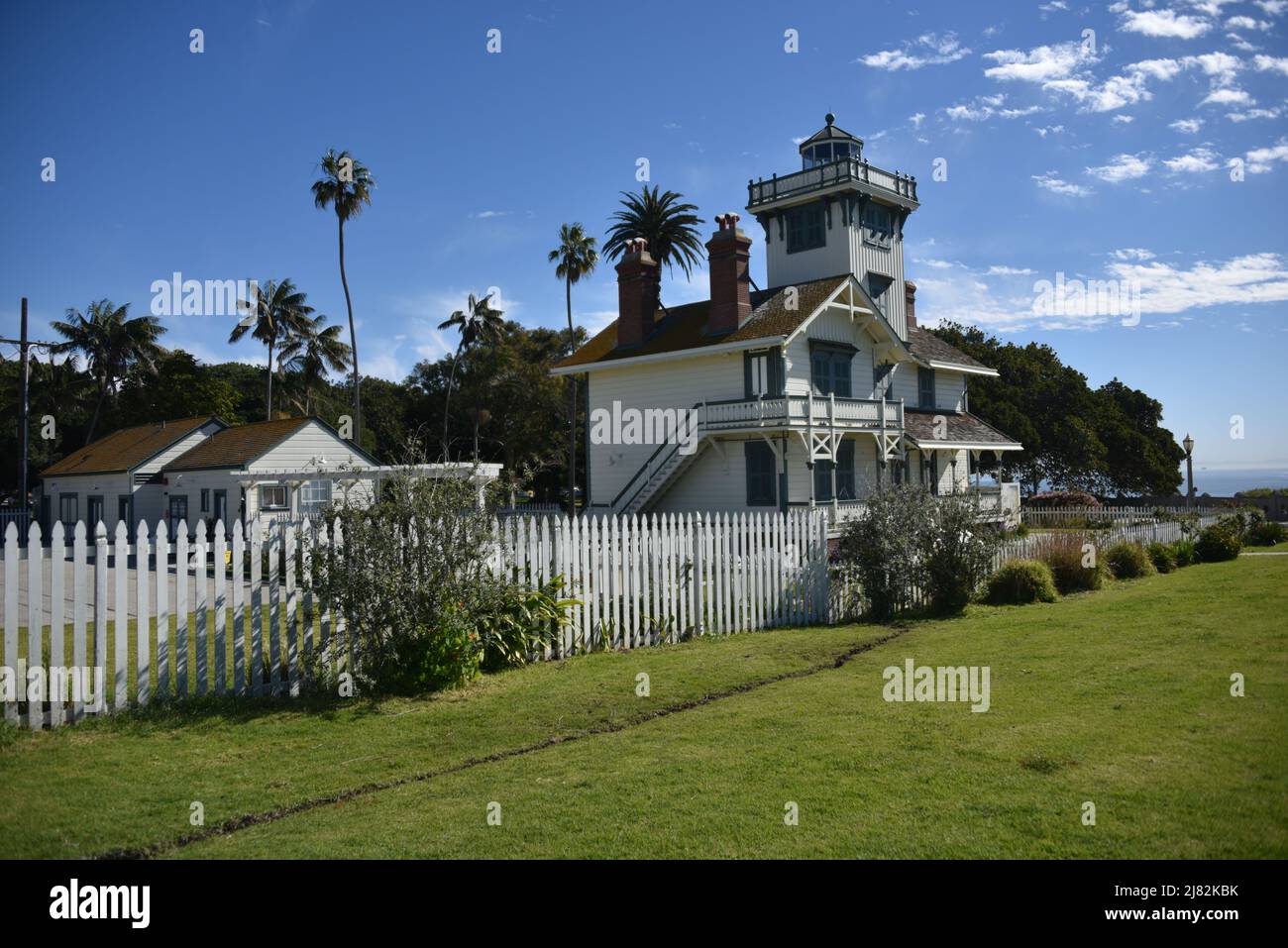 San Pedro, CA USA 2/28/2022. Point Fermin Lighthouse. Built 1874. Light ...
